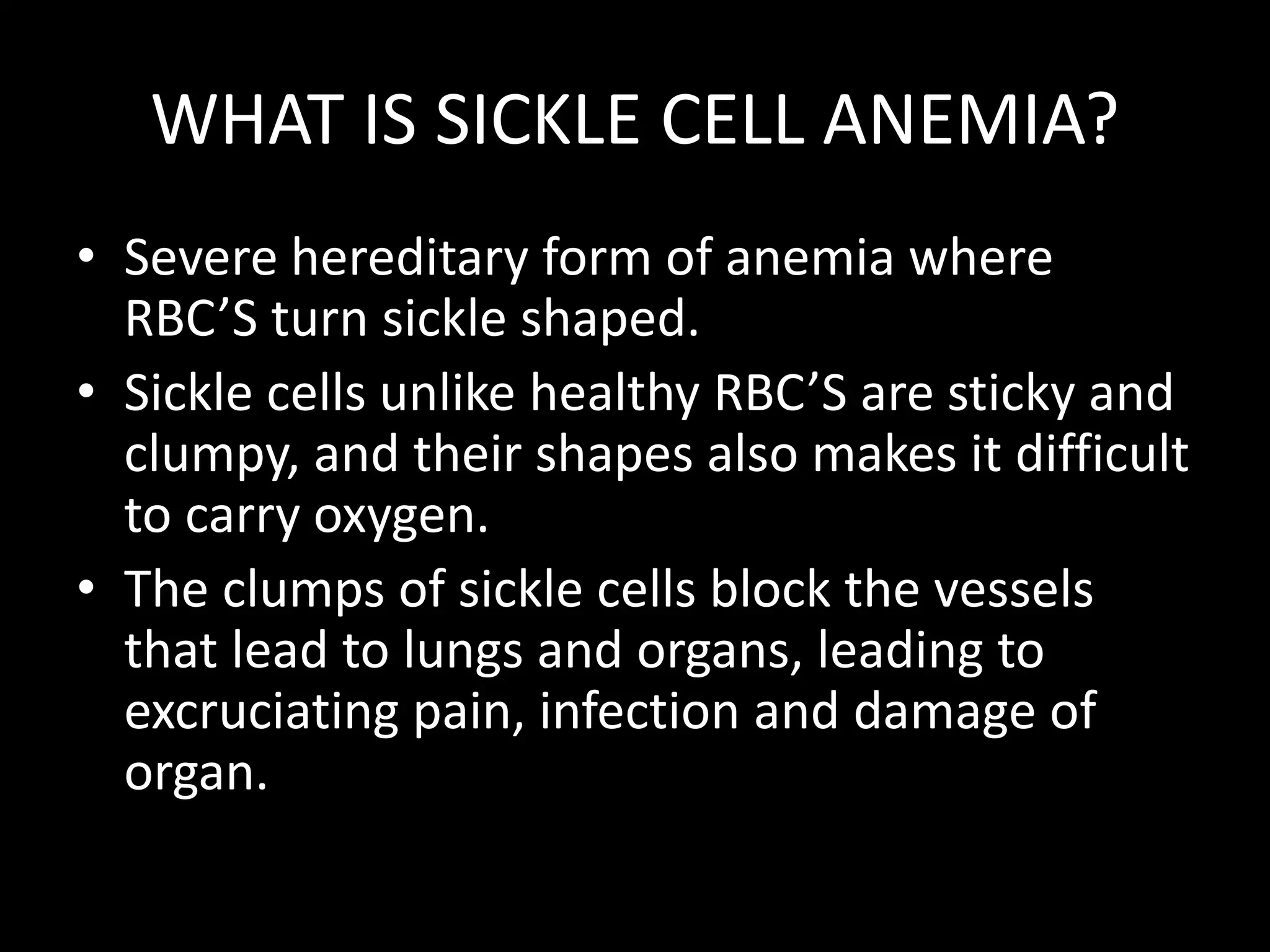 Sickle Cell Disease. | PPTX