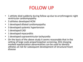 Sudden Cardiac Death in Athletes | PPTX