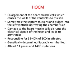 Sudden Cardiac Death in Athletes | PPTX