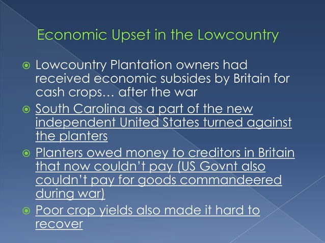 Sc disagreements post revolutionary war 8 3.1 | PPT