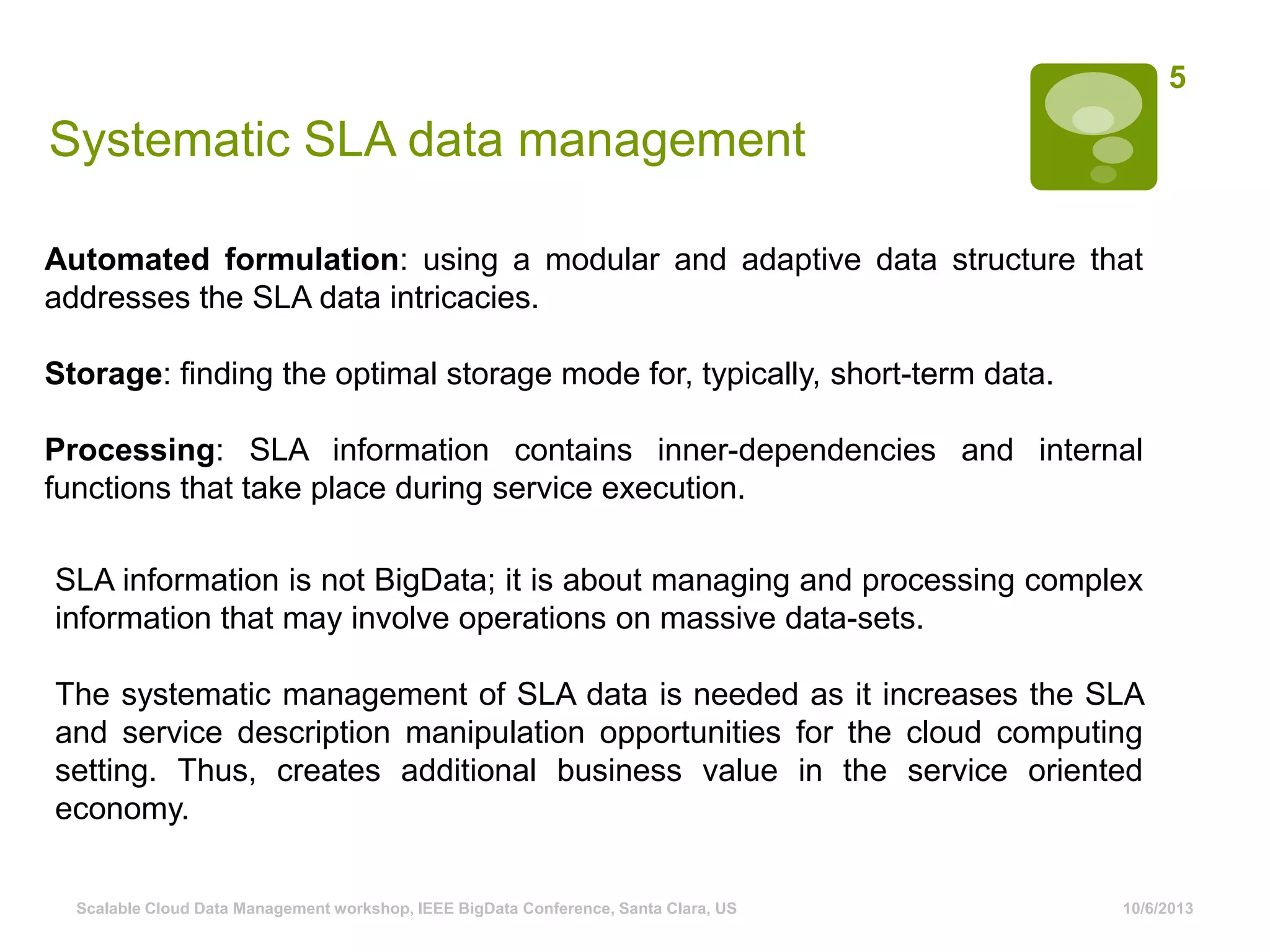SLA data management criteria presentation | PPTX | Cloud Computing ...