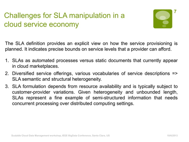 SLA data management criteria presentation | PPTX | Cloud Computing ...