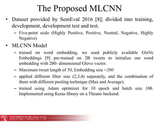 Multi-layers Convolutional Neural Network for Tweet Sentiment Classification | PPTX | Social ...
