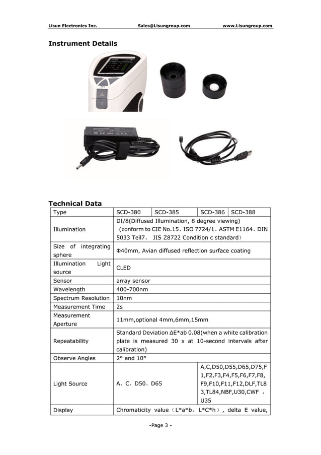 Spectral Colorimeter | PDF