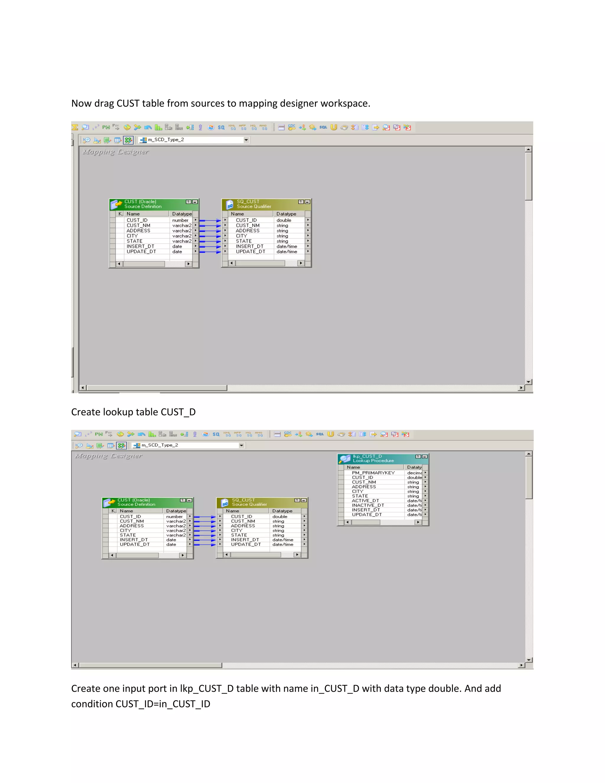 Scd type2 through informatica | PDF