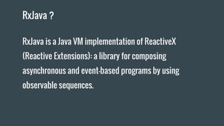 Rx java in action | PPTX | Web Development | Internet