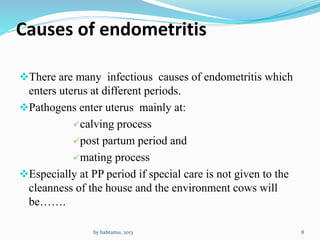 Sub-clinical endometritis and its effect on the fertility of dairy ...