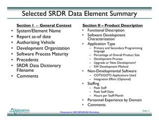 Initial Results Building a Normalized Software Database Using SRDRs | PDF