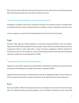 SCE Accounting Comparison | PDF