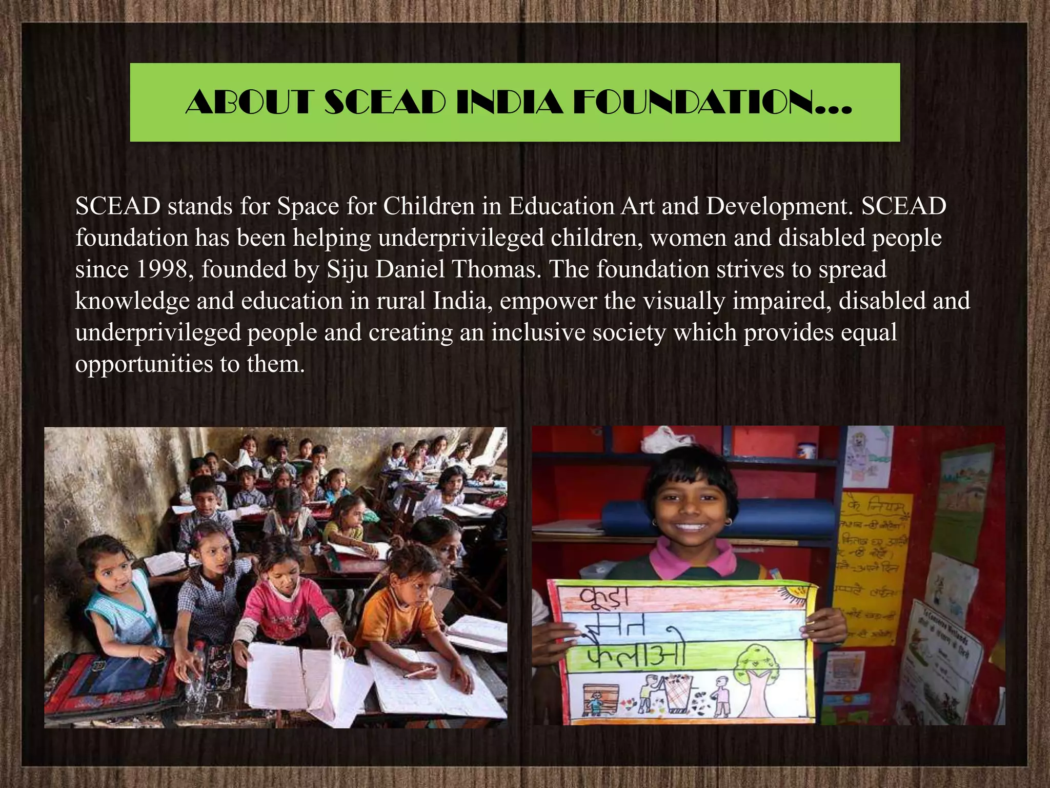 SCEAD FOUNDATION INDIA_AIESEC Bangalore | PPTX
