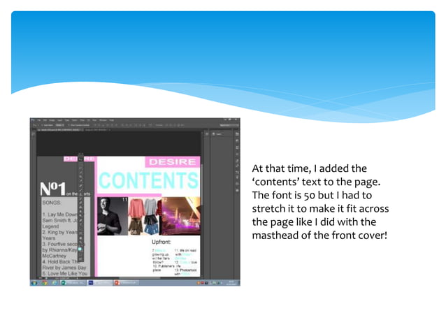 Contents Page Screenshots | PPTX