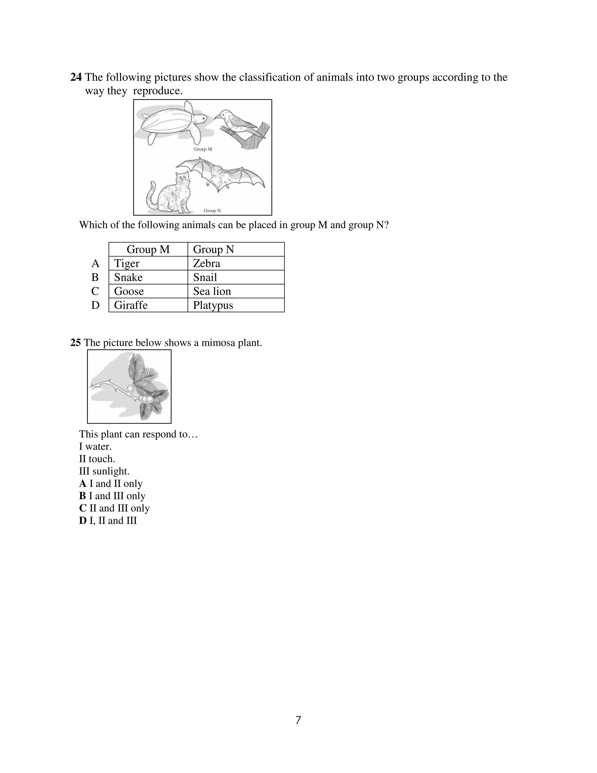 Sceince year-4-mid-term-exam | PDF