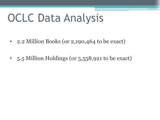 SCELC Colloquium Shared Print Analysis | PPT