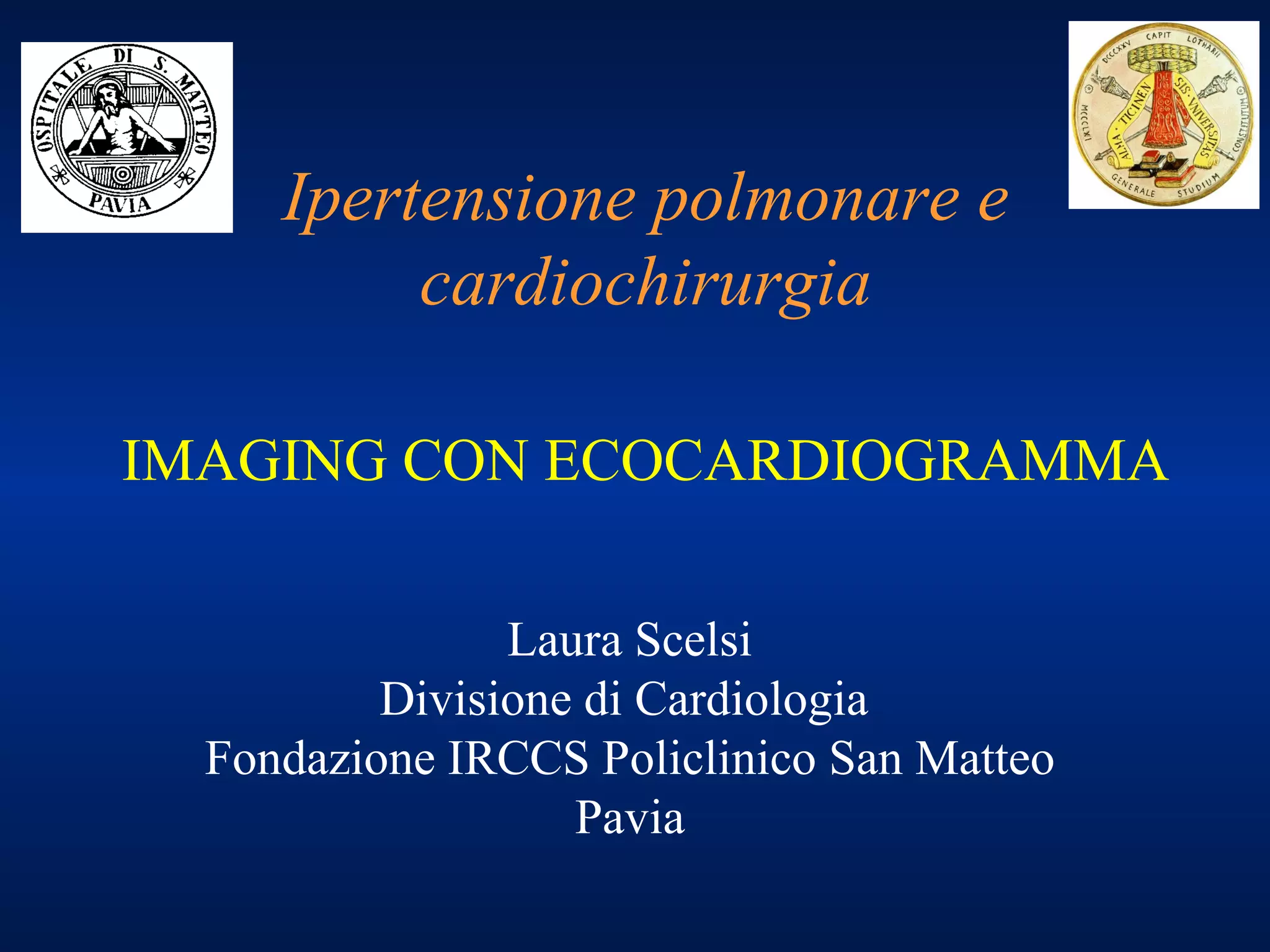 Imaging con Ecocardiogramma | PPT