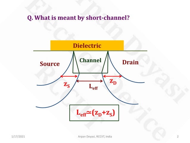 Short-Channel Effects in MOSFET | PDF