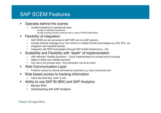 Scem Overview - PDF - Paresh Bhagwatkar | PDF | Logistics and ...