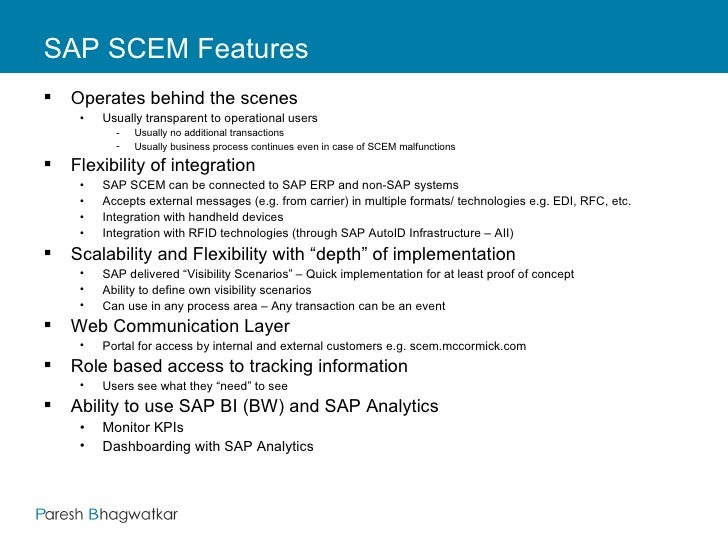 Scem Overview - PPS - Paresh Bhagwatkar