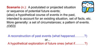 Scenario Methodology for Planning Future Activities | PDF