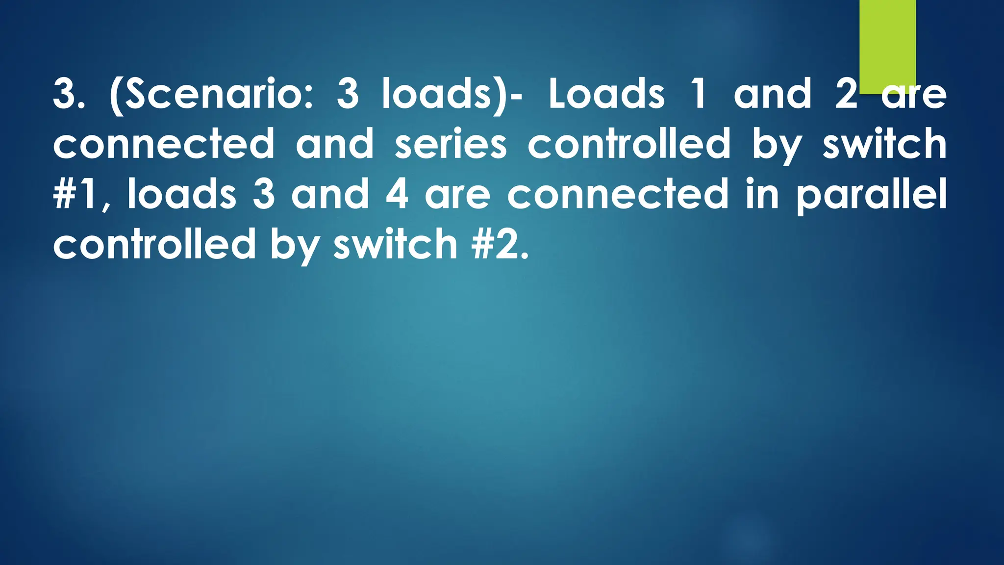 The scenario used in actual wiring making different types of electrical ...