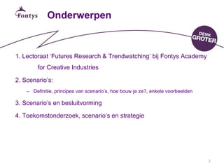140312 Scenarioanalyse Patrick van der Duin | PPTX