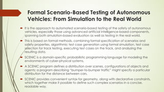 Scenario-Based Development & Testing for Autonomous Driving | PDF