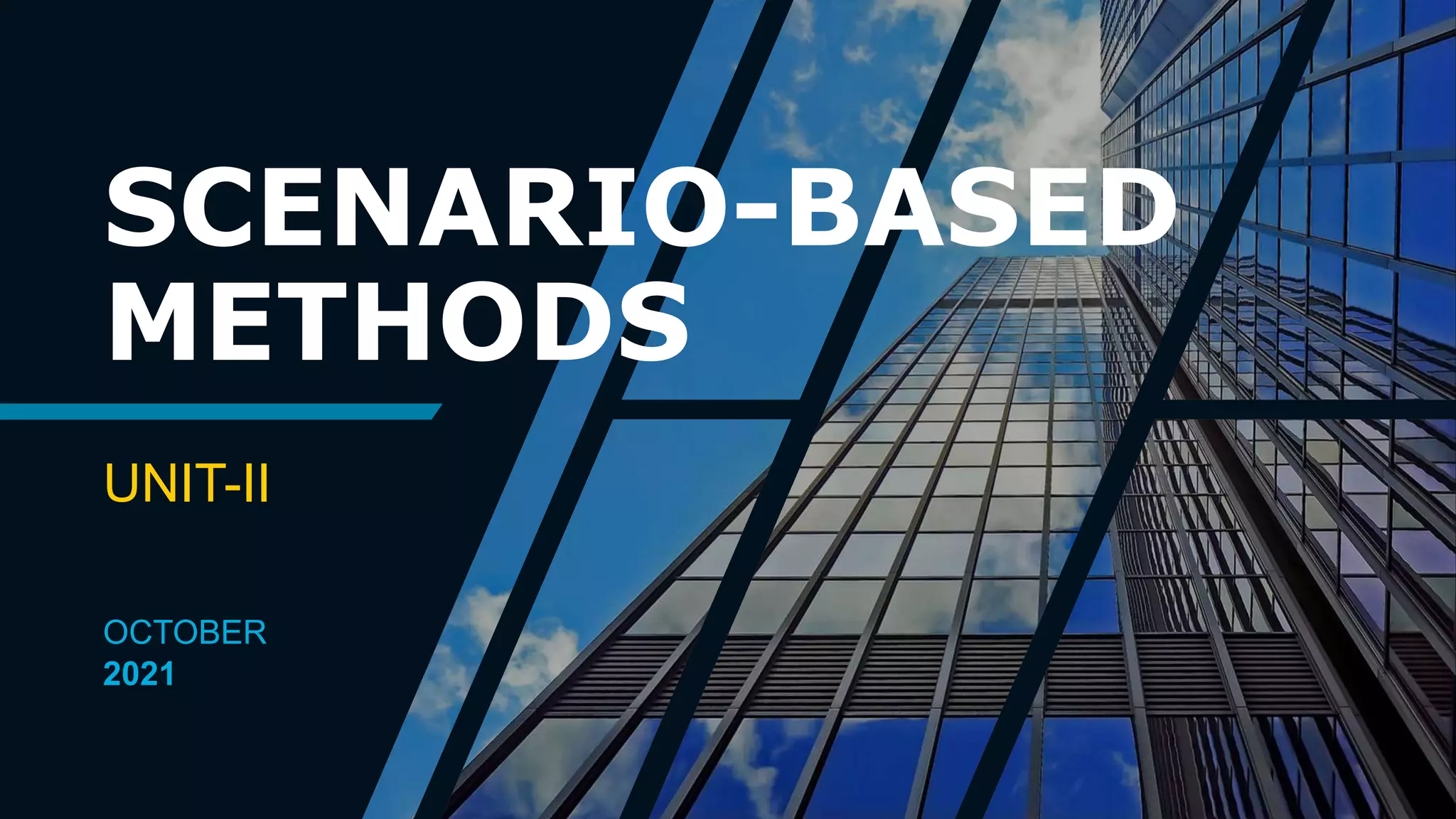 Scenario based methods | PPTX | Computer Software and Applications ...