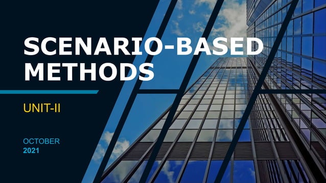 Scenario based methods | PPTX | Computer Software and Applications ...