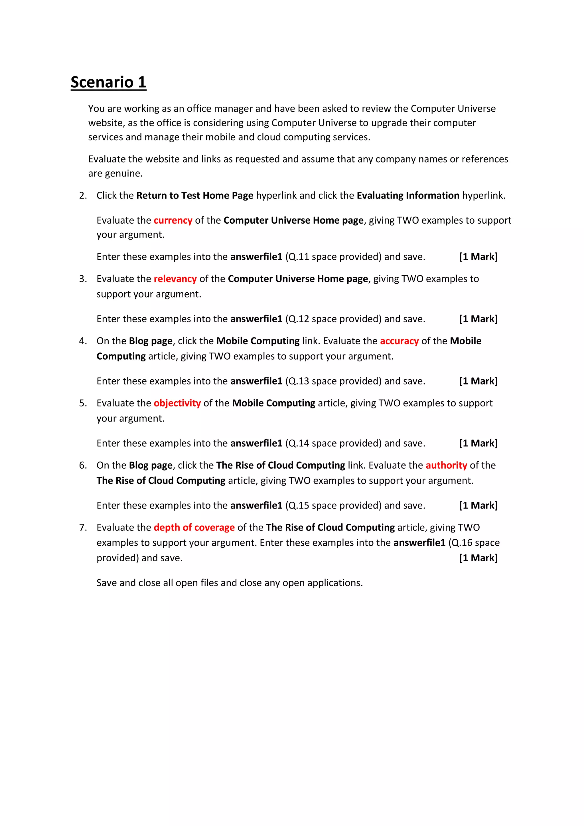 Scenario (Evaluation) | PDF