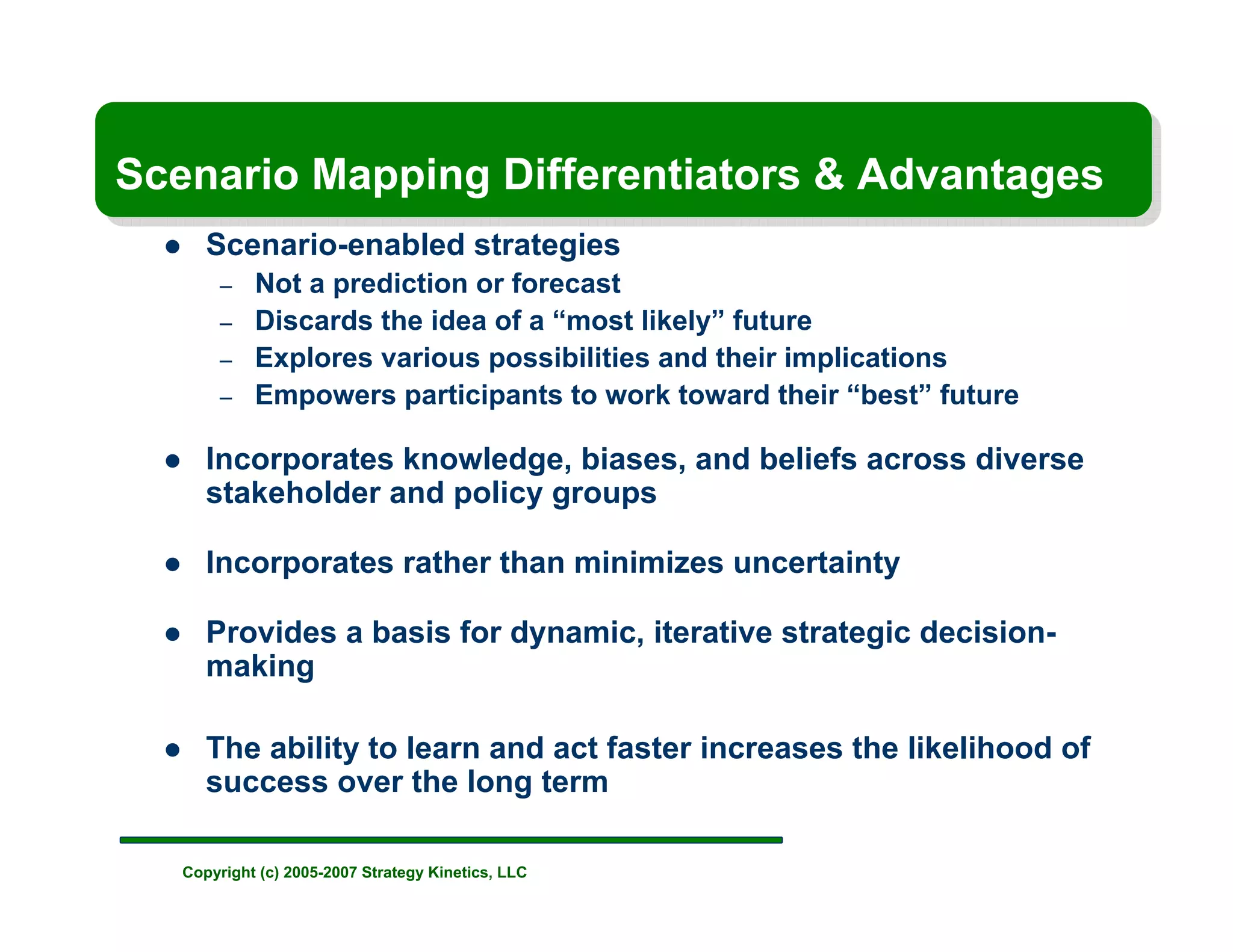 Scenario Mapping Introduction | PDF