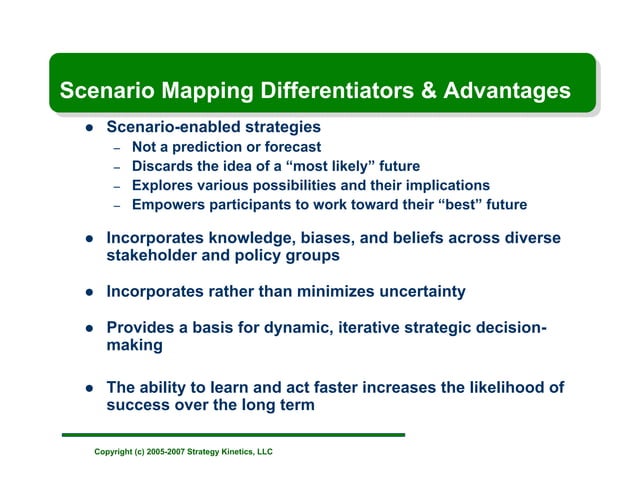 Scenario Mapping Introduction | PPT