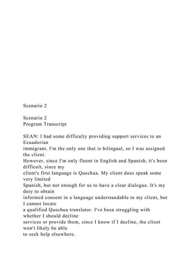 Scenario 2 Scenario 2 Program Transcri.docx