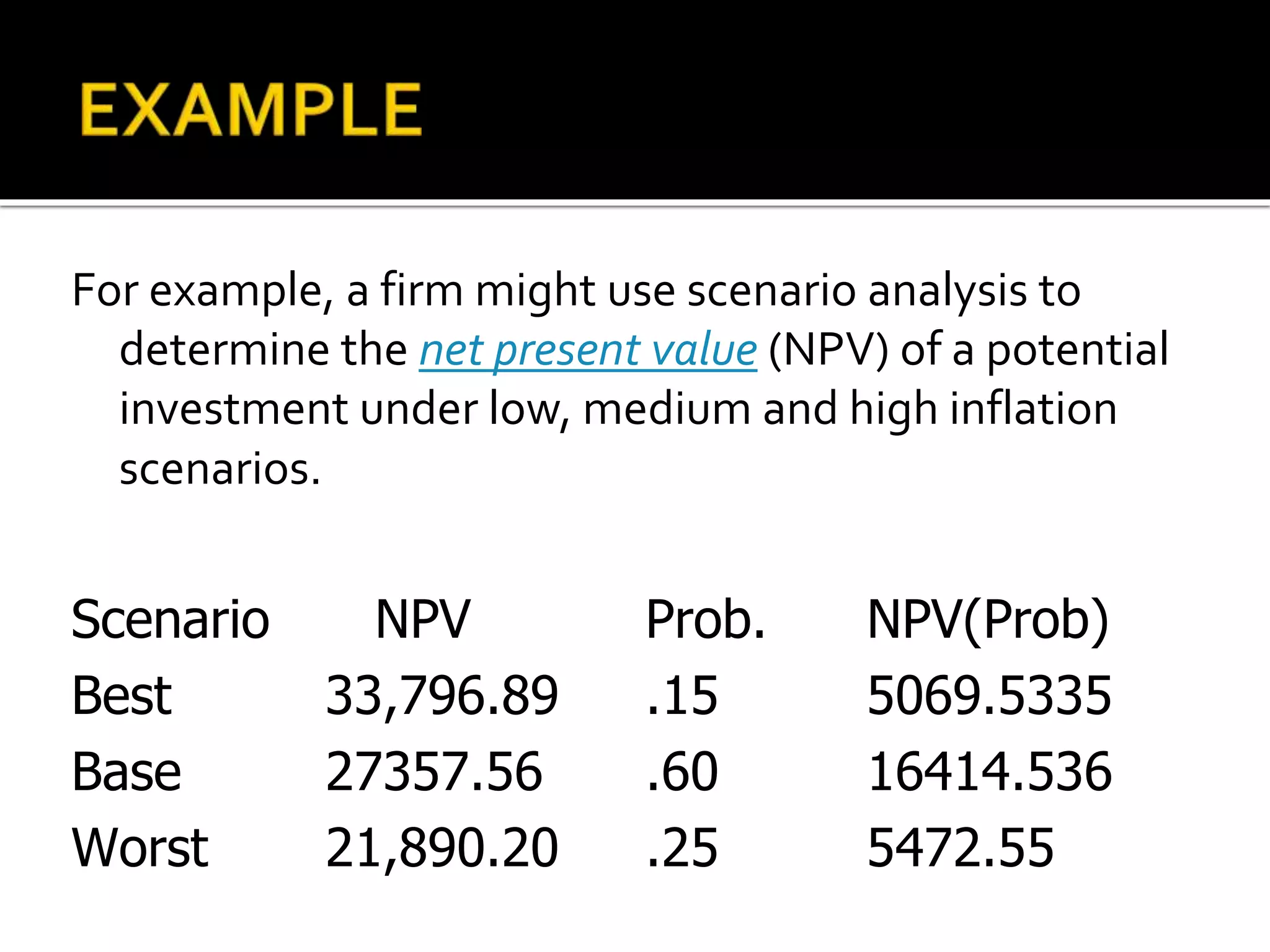 Scenario analysis | PPTX