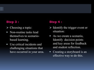 Scenario based learning | PPTX