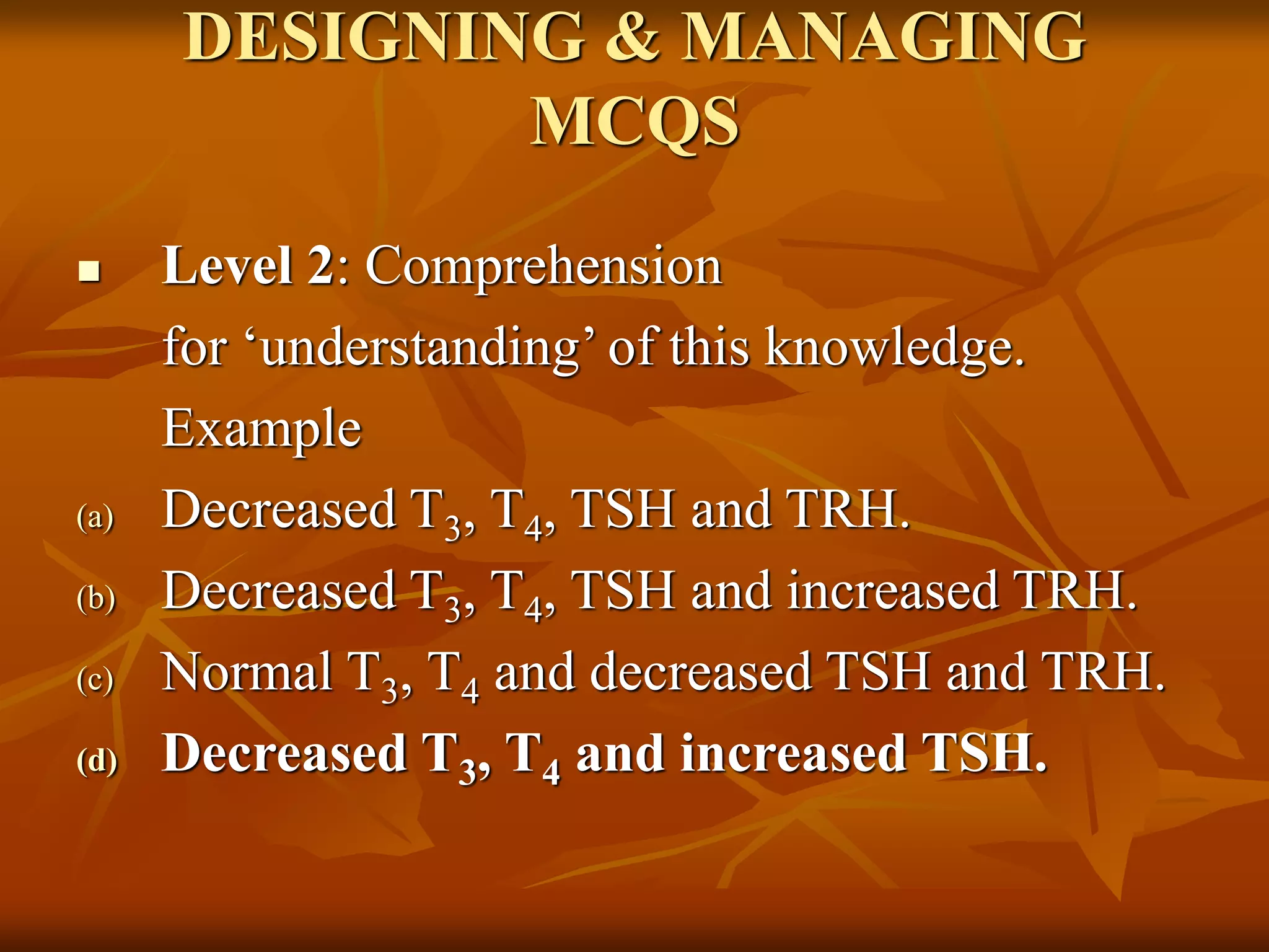 Designing Scenario Based Questions Ppt