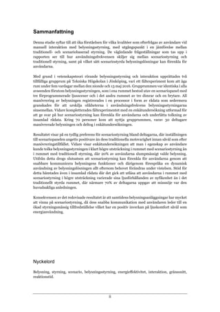 Scenariobaserad belysningsstyrning: en interaktionsstudie | PDF