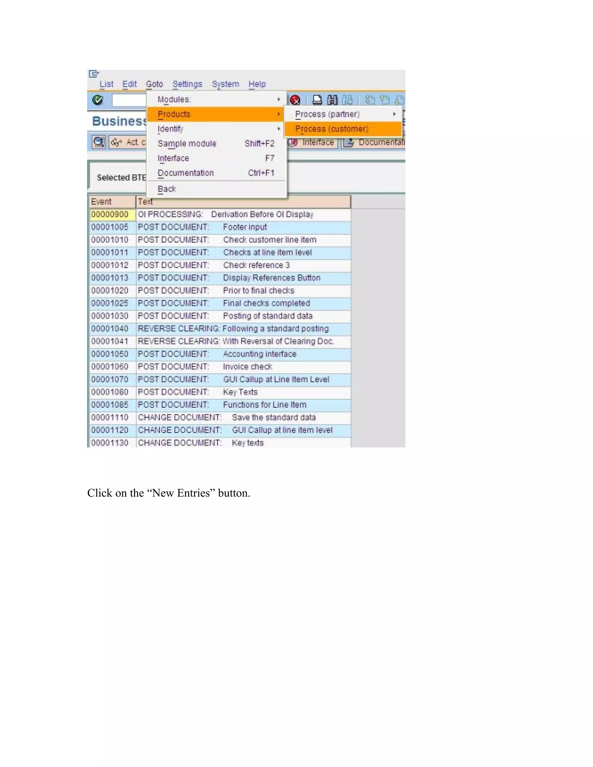 Scenario on business transaction events | DOC
