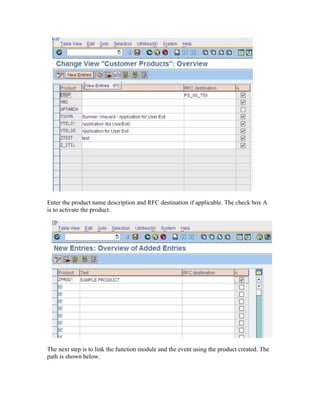 Scenario on business transaction events | DOC