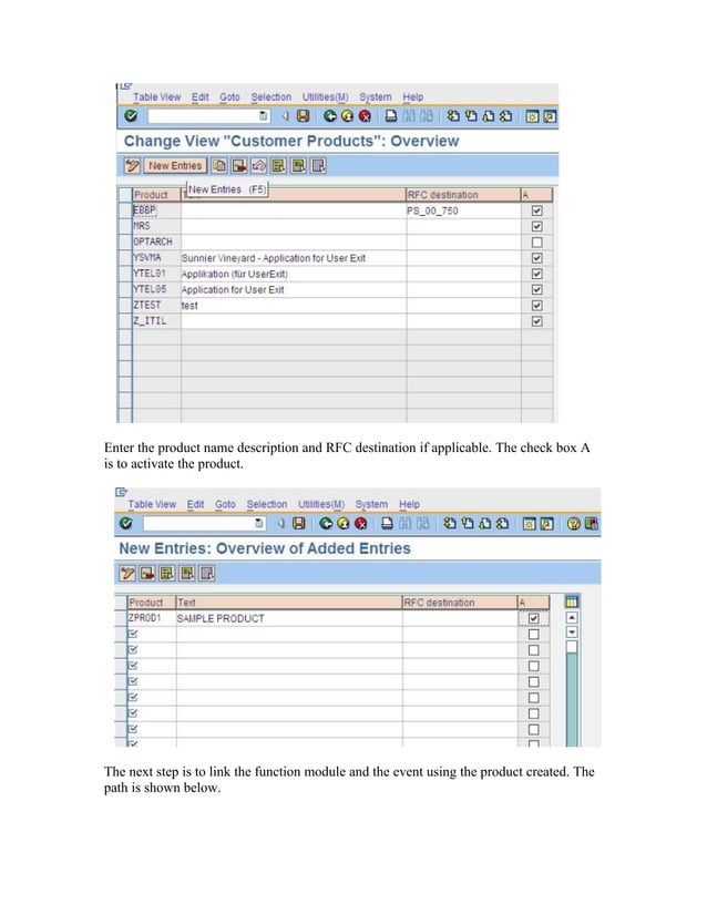 Scenario on business transaction events | DOC