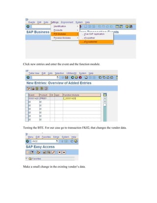 Scenario on business transaction events | DOC