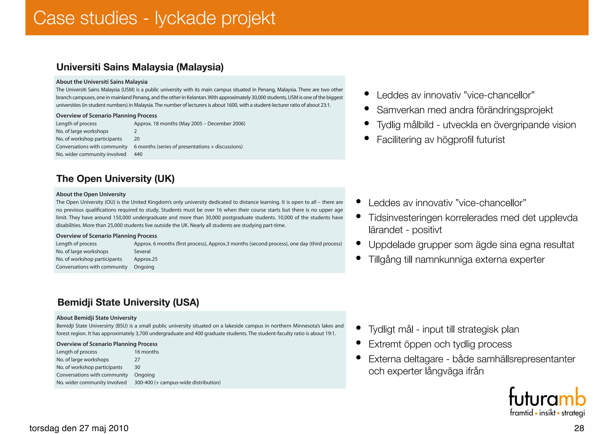 Scenarioplanering i universitetens omvärldsanalys | PDF
