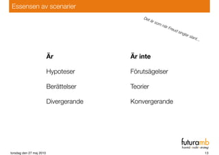 Scenarioplanering i universitetens omvärldsanalys | PDF