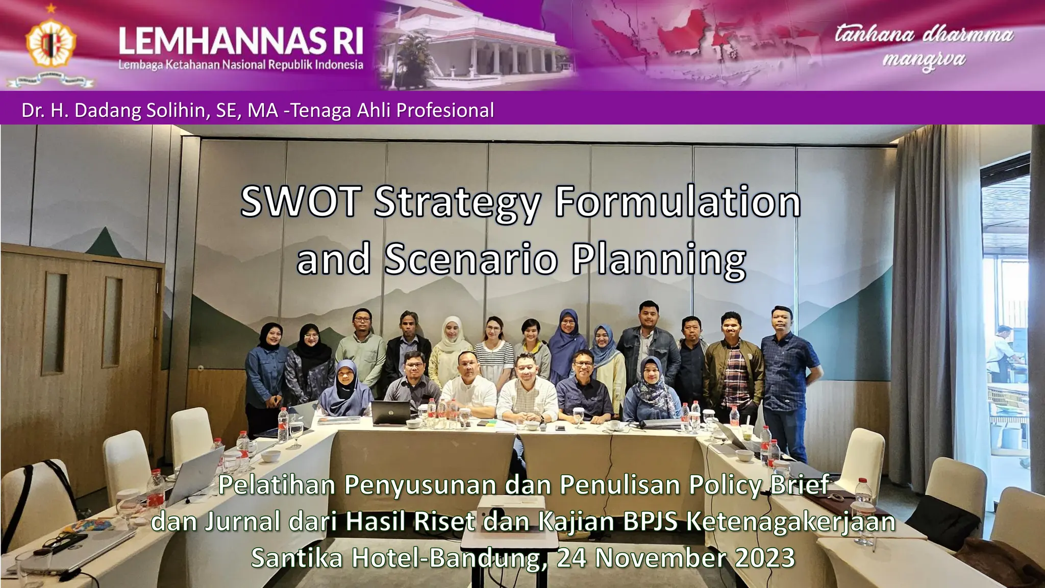 SWOT Strategy Formulation and Scenario Planning | PPT