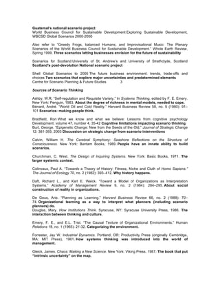 Scenario planning Workshop | PDF