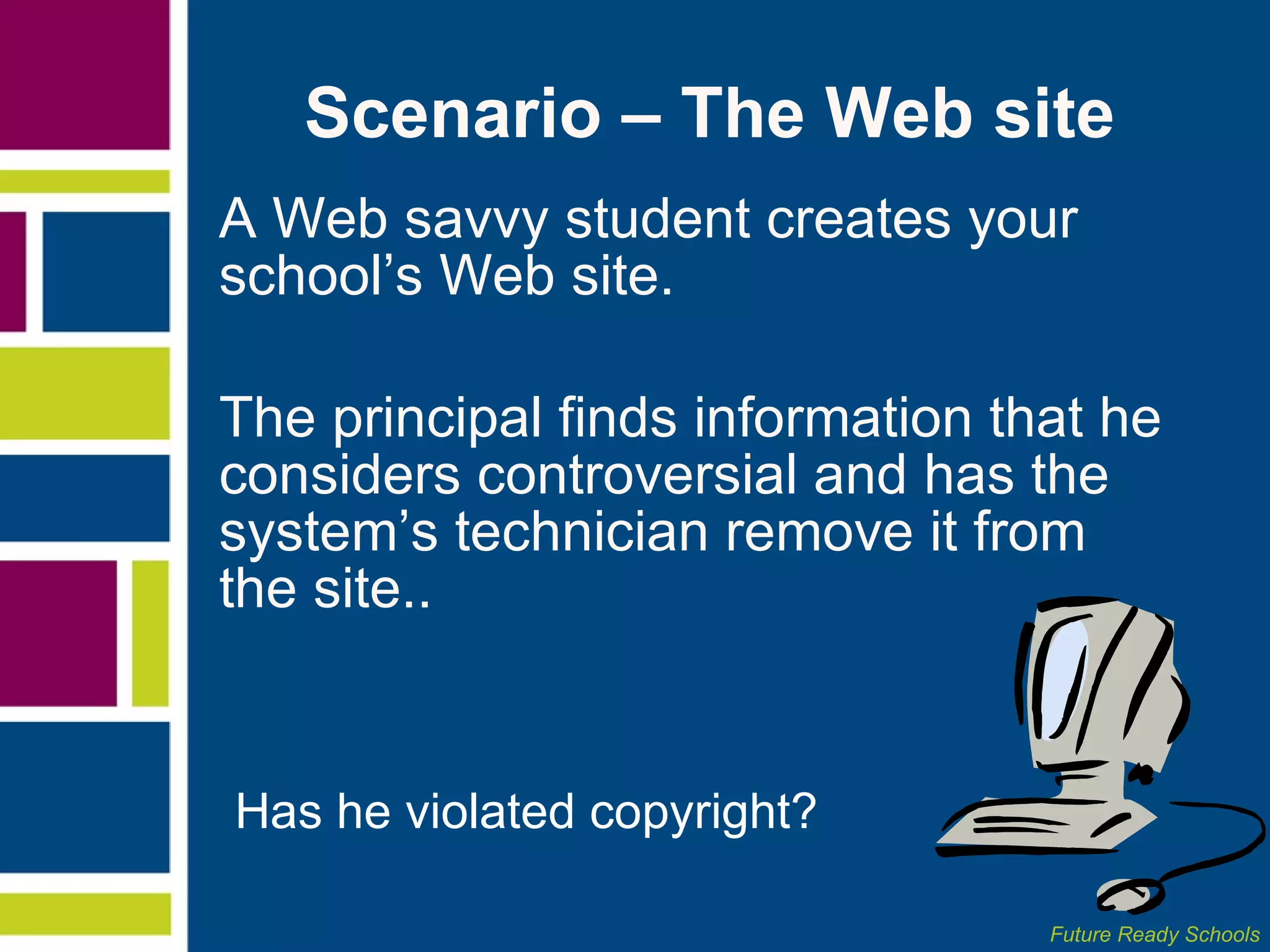 Scenarios dealing with Copyright and Plagiarism | PPT