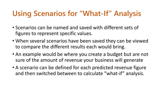 Scenarios | PPTX | Technology & Computing