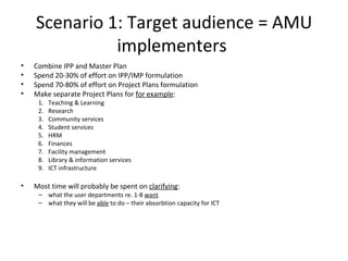 Scenarios for ict plan development | PPT
