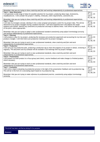 Scenario template | DOC | Video Production | Content Production