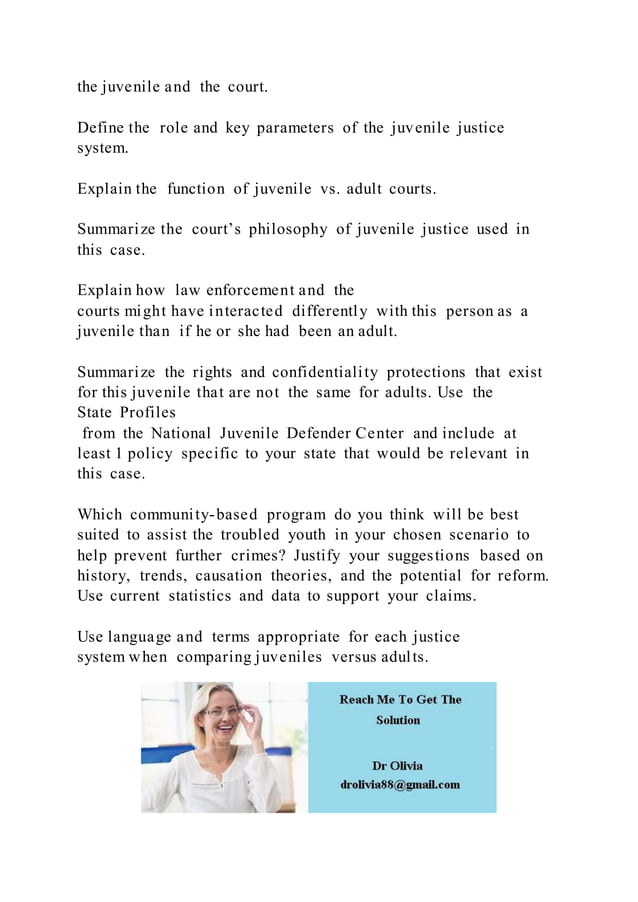 Scenario you are interviewing for a position as a law enforcement ...