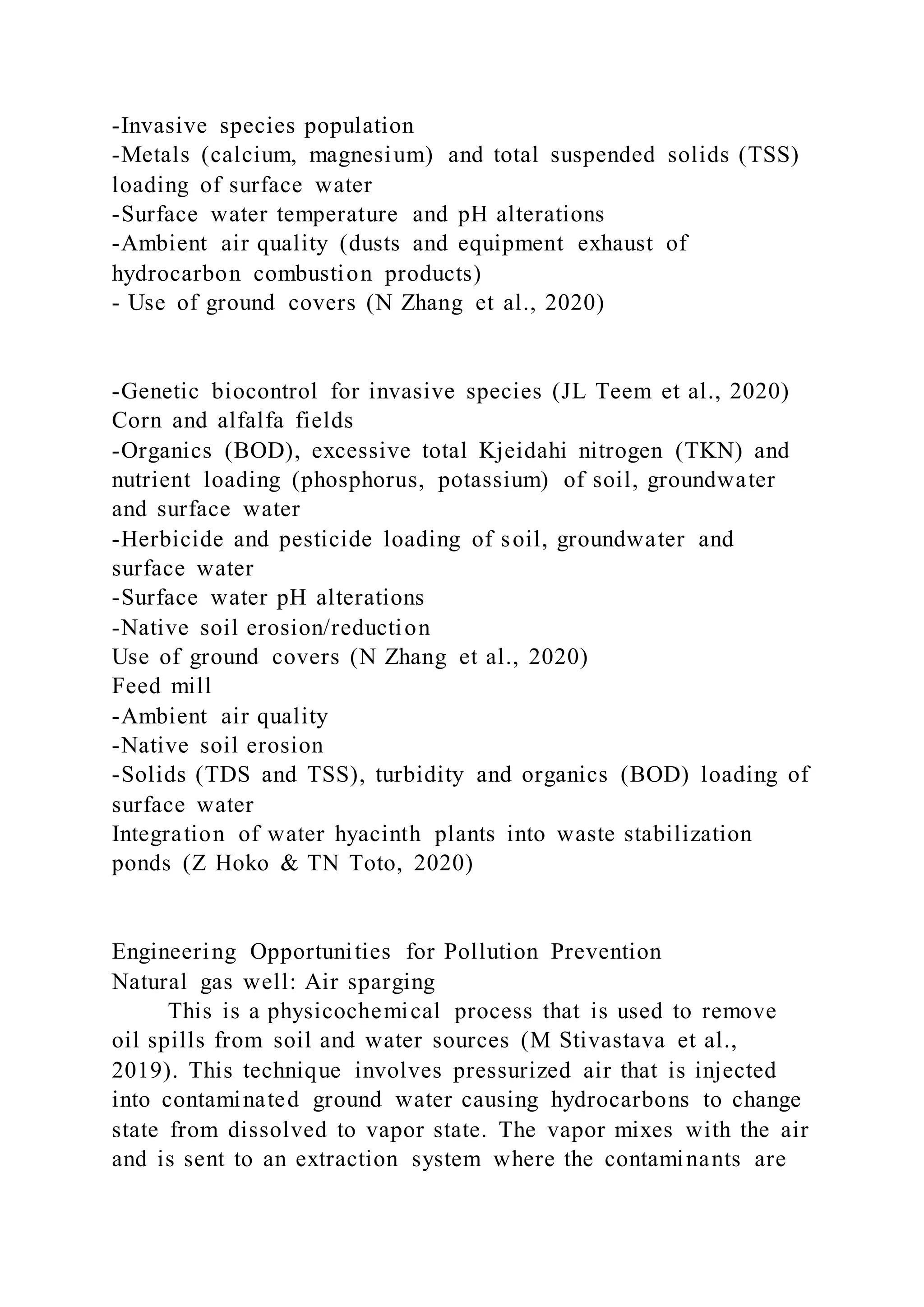 ScenarioYou have completed and submitted your Pollution Preventi | DOCX