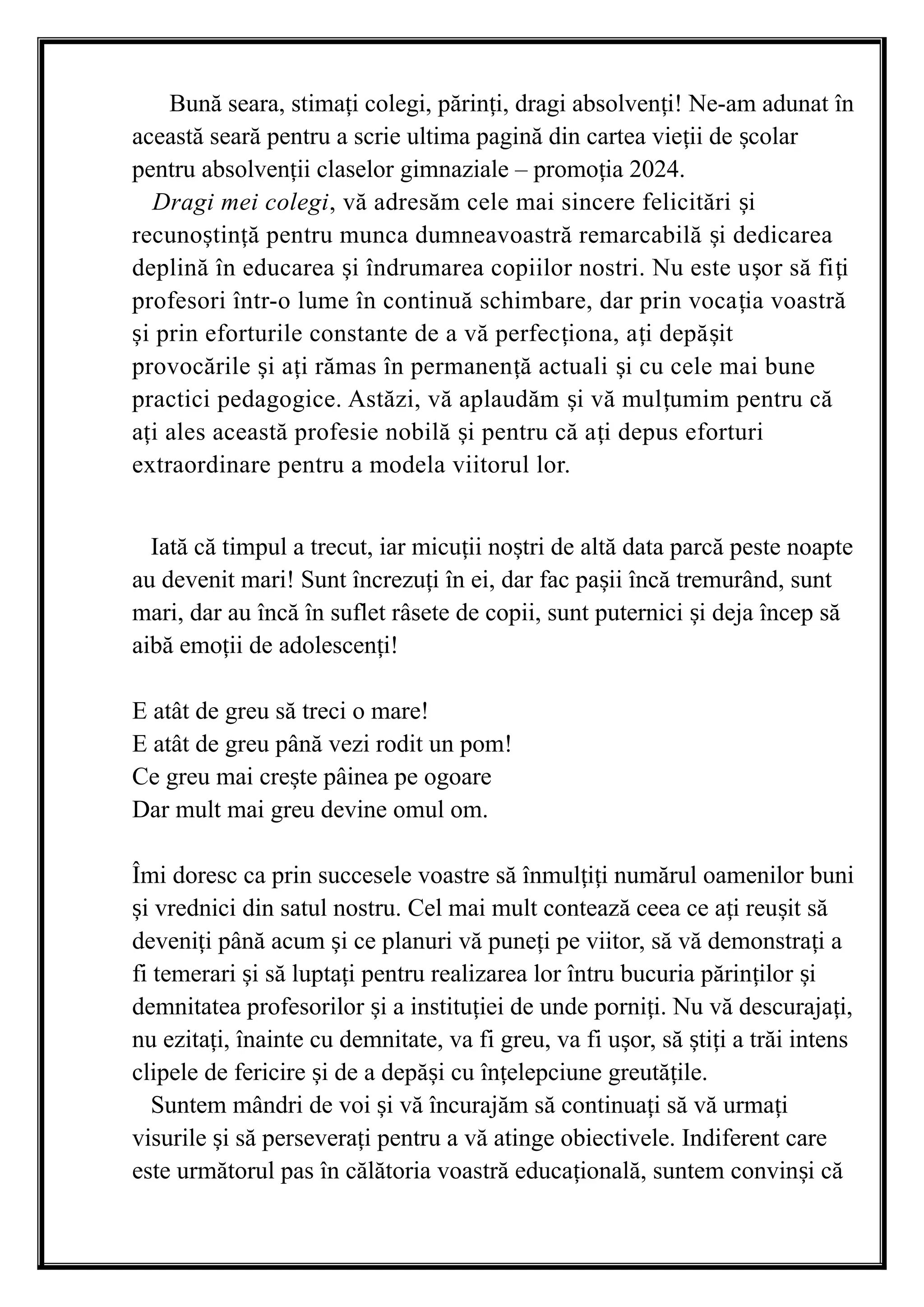 Scenariu Balul de absolvire activitate 2023 | DOCX